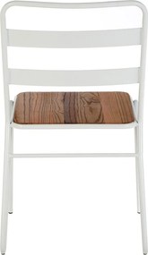 Bílá/v přírodní barvě jídelní židle z jilmového dřeva District – Premier Housewares