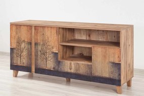 Designový TV stolek Aaralyn 160 cm borovice atlantská