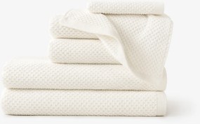 Goldea bavlněný froté ručník / osuška micro pure - vanilkový 50 x 100 cm