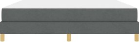 Postel s boxspringem s matrací Tmavě šedá 180 x 200 cm textil 3398585
