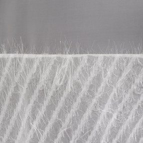 ZÁVĚS NA KROUŽCÍCH AMIRA 140X250 CM STŘÍBRNÁ
