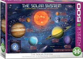 EUROGRAPHICS Puzzle Sluneční soustava XL / 500 dílků / 68 x 48 cm