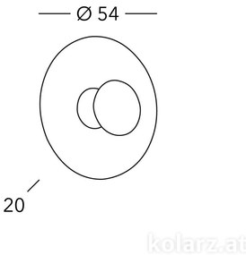 Luxusní nástěnné svítidlo Kolarz LUNA 0365.61L.V1.3