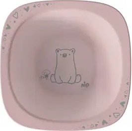 NIP NATURE line miska 2ks růžová / od 4 měsíců