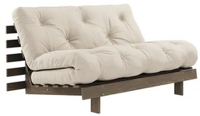 sofa ROOT by Karup - 140*200 cm carob (hnědá) + futon beige 747
