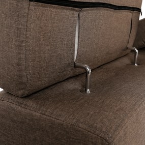 Sedací souprava, látka šedohnědá Taupe, SEGORIA LUX