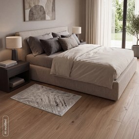 Koberec Monaco4, 60x100 cm, krémový/šedý