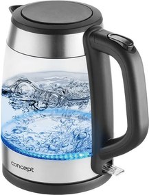 Rychlovarná konvice skleněná SILVER 1,7 l