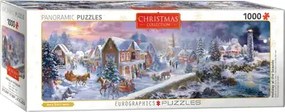 EUROGRAPHICS Panoramatické puzzle Prázdniny na pobřeží / 1000 dílků /