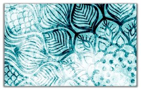 Malvis ® Obraz Ledové modrá mandala Velikost: pětidílný obdélník - 100x45 cm