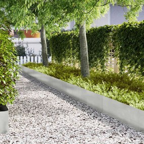 Okraj trávníku 30 ks 100 x 0,05 x 30 cm Nerezová ocel Stříbrná 3335785