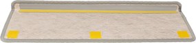 Samolepící nášlapy na schody vzhled sisal 15 ks 65x21x4 cm 326883