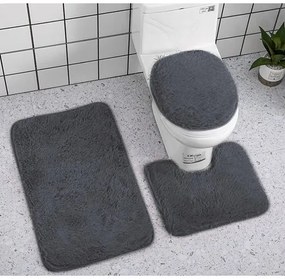 Koupelnový kobereček - sada - šedá Ruhhy 22061