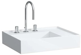 Laufen Kartell - Umyvadlo 60x46 cm, se 3 otvory pro baterii, SaphirKeramik, bílá H8103340001581