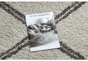 Dywany Luszczow Kusový koberec kulatý BERBER ASILA, krémovo hnědý Rozměr koberce: 120 cm KRUH
