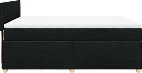 Box spring postel s matrací černá 140 x 190 cm textil 3288977