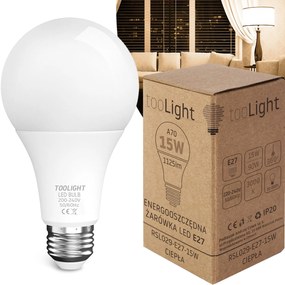 Toolight, LED žárovka E27, 15W, 1125lm, 3000K teplá, RSL029, OSW-20014