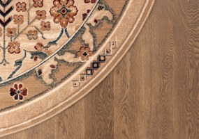 Koberec Agnella Isfahan Amara světle béžový kruh