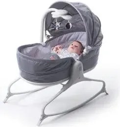 Tiny Love Lehátko 3v1 Cozy Rocker Heather Grey / od narození do 9 kg