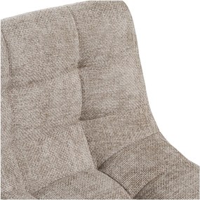 Světle šedé čalouněné barové židle v sadě 2 ks s nastavitelnou výškou/otočné (výška sedáku 63 cm) Middelfart – House Nordic