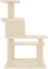 Škrabadlo pro kočky se sisalovými sloupky krémové 82,5 cm 172385