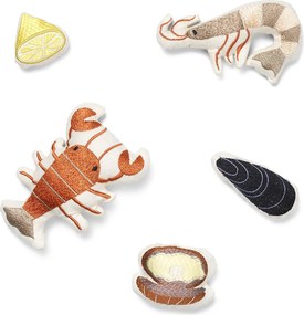 Mořské plody - hračka Ferm Living bavlněné 5 ks