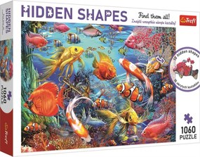 Puzzle trefl puzzle hidden shapes: podmořský život 1060 dílků