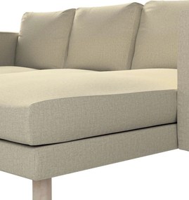 Potah na pohovku IKEA Norsborg 3-místná se šezlongem barva béžová látka pletený vzor