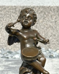 Bronzová socha soška - Putti Anděl