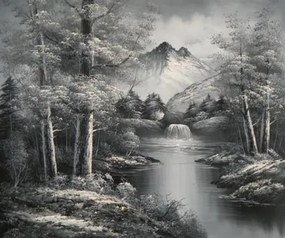 Černobílý Neverland - 50 x 60 cm