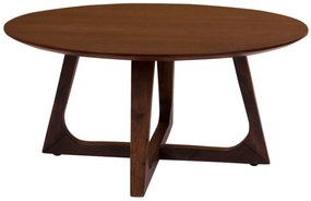 Nordic Living Ořechový konferenční stolek Taby 75 cm