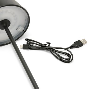 VELAMP Dobíjecí stolní RGB lampa TL1908-B s dotykovým spínačem