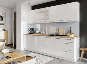 Casarredo - Komfort nábytek Kuchyňská linka BURNS 260 cm, s SU bílá akryl