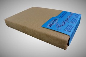 Brotex Froté prostěradlo béžové 90x200 jednolůžko