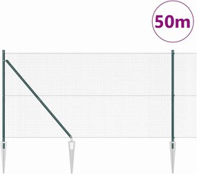 Svařované drátěné ploty s hroty 50 x 1,2 m Ocel potažená PVC 3352120