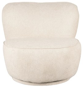 LABEL51 Otočné křeslo BUNNY krémové FU-88.014