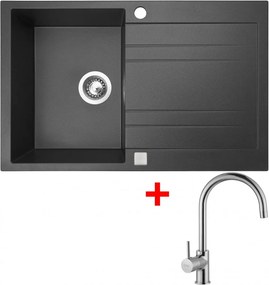 Sinks GRANDE 800 Granblack+VITALIA GRA30VICL