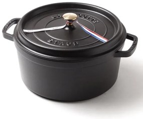 Litinový hrnec s poklicí Cocotte, černý, 28 cm / 6,7 l STAUB