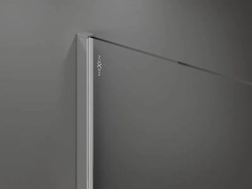 Mexen Kioto-R zaoblená sprchová stěna Walk-in 80 x 200 cm, transparentní 8 mm, chrom - 800-080-101-01-06