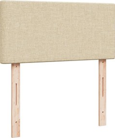 Box spring postel s matrací krémová 80 x 200 cm textil 3285713