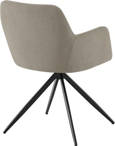 Jídelní židle Olema manšestr – taupe