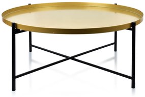Kulatý konferenční stolek LUCAS zlatý