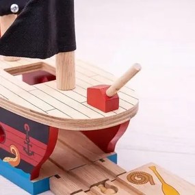 Bigjigs Rail Pirátská galéra / od 3 let