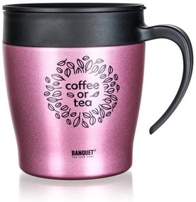 Banquet termohrnek cestovní tazza 330 ml, růžový