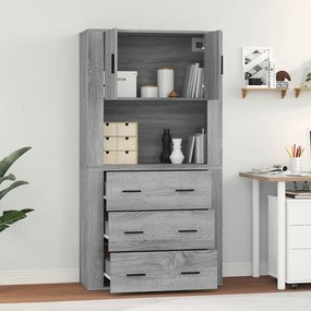 Skříň highboard šedá sonoma kompozitní dřevo 3185389