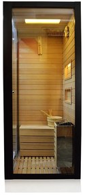 M-Spa - 751 - suchá parní sauna s funkcí hydromasáže 180 x 110 x 223 cm pravá