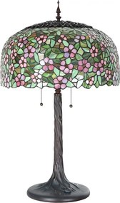 Barevná stolní lampa Tiffany Flower Garden - Ø 46*72cm
