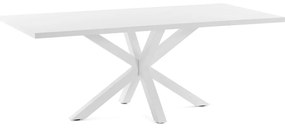 Bílý jídelní stůl Kave Home Arya, 160 x 100 cm