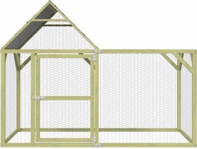 Kurník 200x100x150 cm impregnované masivní borové dřevo 3102992