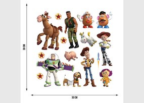 Dětská samolepka na zeď Toy Story, Disney | 30 x 30 cm | DDKS 3810